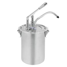 Dozator din inox cu pompa pt ketchup/mustar/maioneza 4.5 lt
