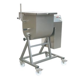 Malaxor carne inox 50 kg cu suport cu roti