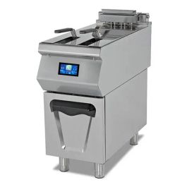 Friteuza electrica profesionala, inox, cu 1 cuva, 25 lt