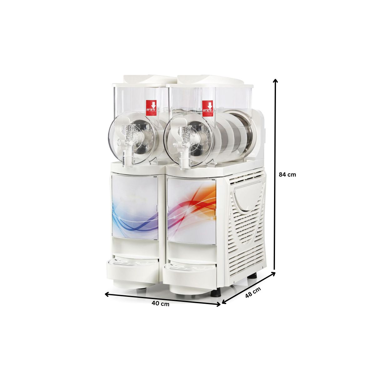 Dozator granita/soft/iaurt, 2 bazine, 6L